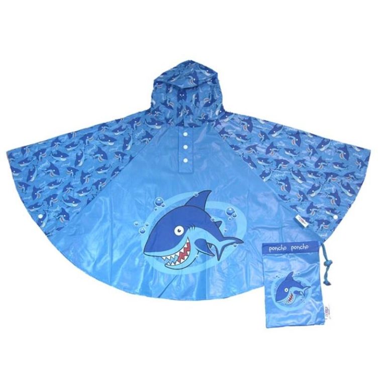 Shark Poncho - Children's SHARK design Rain Poncho
